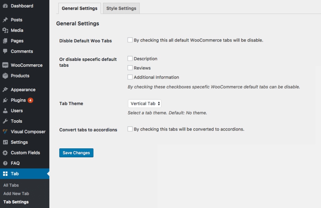 WPB WooCommerce Custom Tab Manager PRO Documentation - WPBean